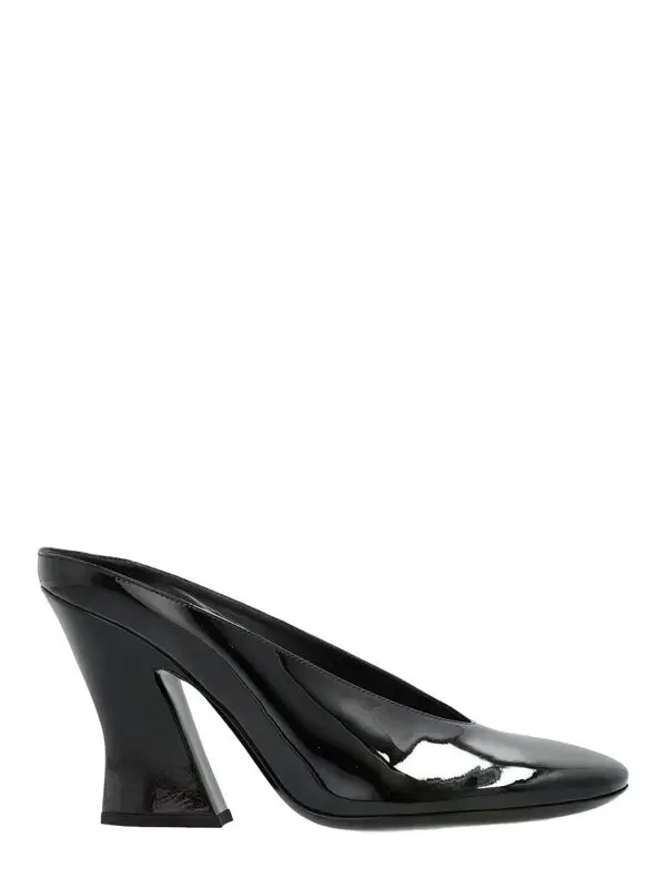 Givenchy 100mm Patent-leather Mules - Black