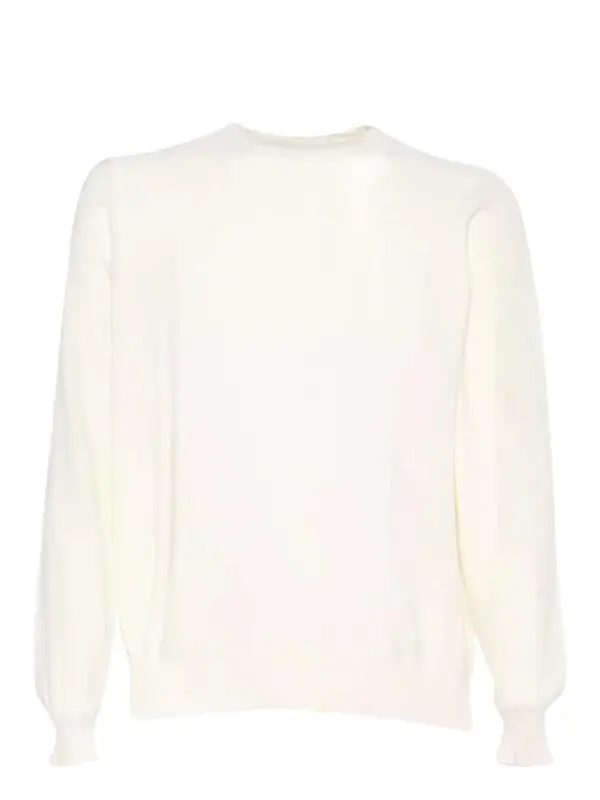 FILIPPO DE LAURENTIIS Cotton Crew-neck Jumper - White