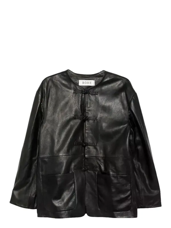 RÓHE Mandarin Jacket - Black