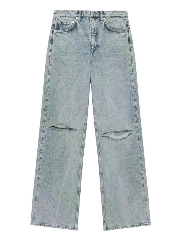 Rag & Bone Shea Knee-rip Jeans - Blue