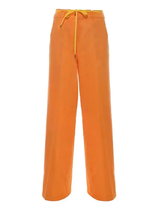 Aspesi Drawstring-waist Straight Trousers - Orange