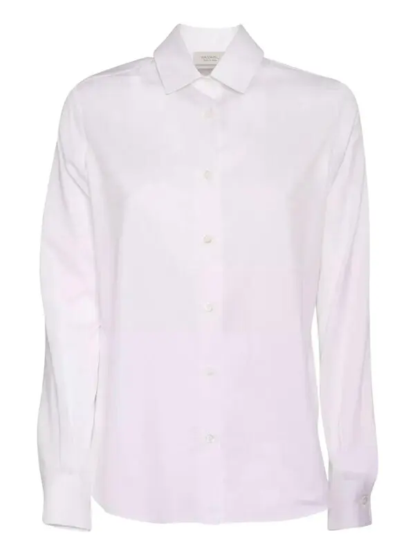 MAZZARELLI Cotton-silk Blend Shirt - White