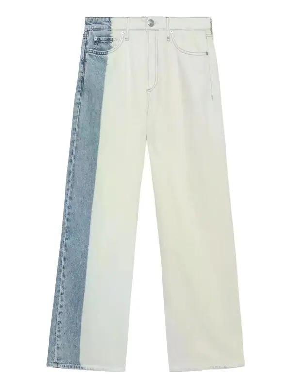 Rag & Bone Logan Two-tone Jeans - White