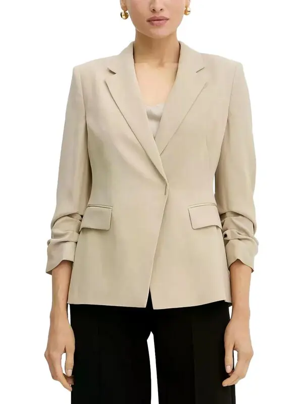 BOSS Three-quarter Sleeve Blazer - Neutrals
