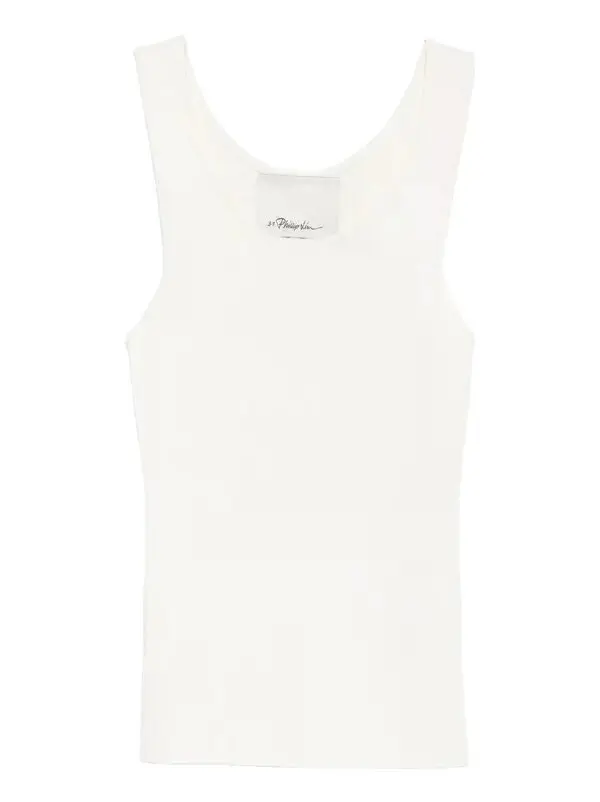 3.1 Phillip Lim Compact Ribbed Tank Top - Neutrals