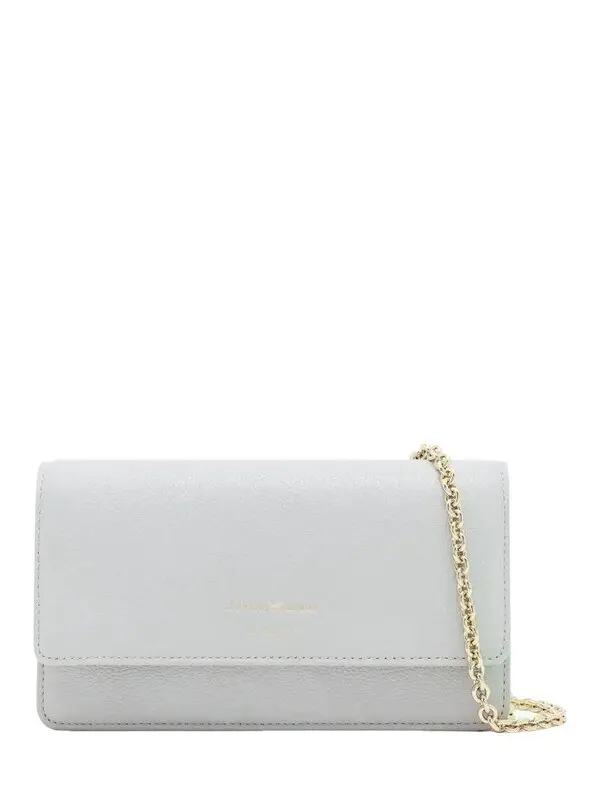 Emporio Armani Chain-strap Leather Clutch - Grey