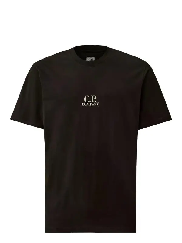 C.P. COMPANY Logo-print Graphic-print T-shirt - Black