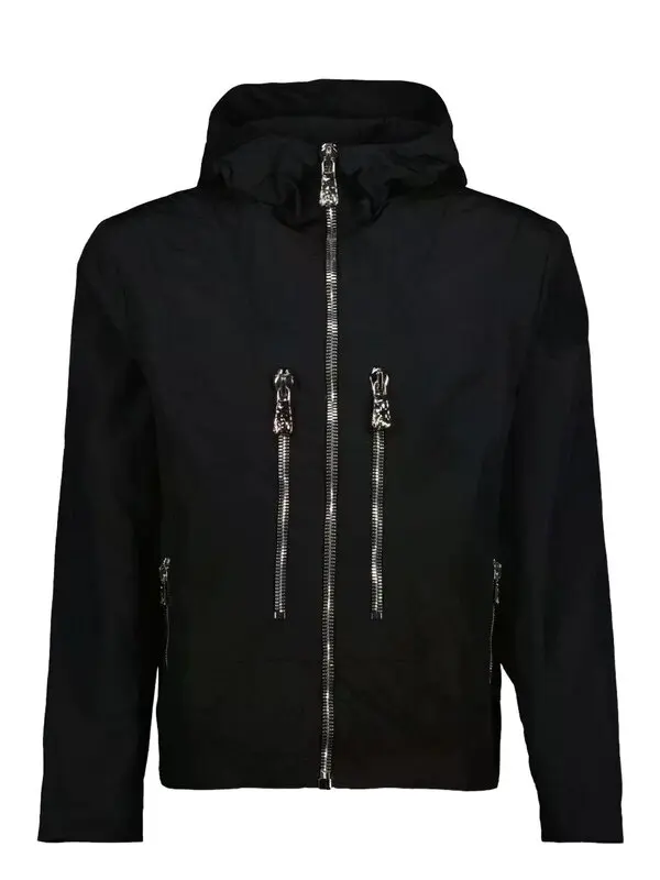L8 STUDIO Hooded Zip-fastening Jacket - Black