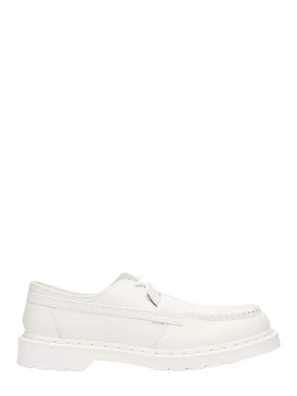 MAISON MARGIELA X Dr. Martens Leather Moccasin Loafers - White Comb