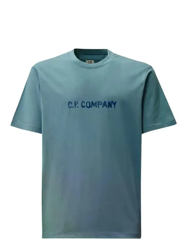 C.P. COMPANY Logo-print T-shirt - Blue