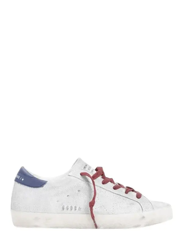 GOLDEN GOOSE Superstar Sneakers - Silver/white/blue