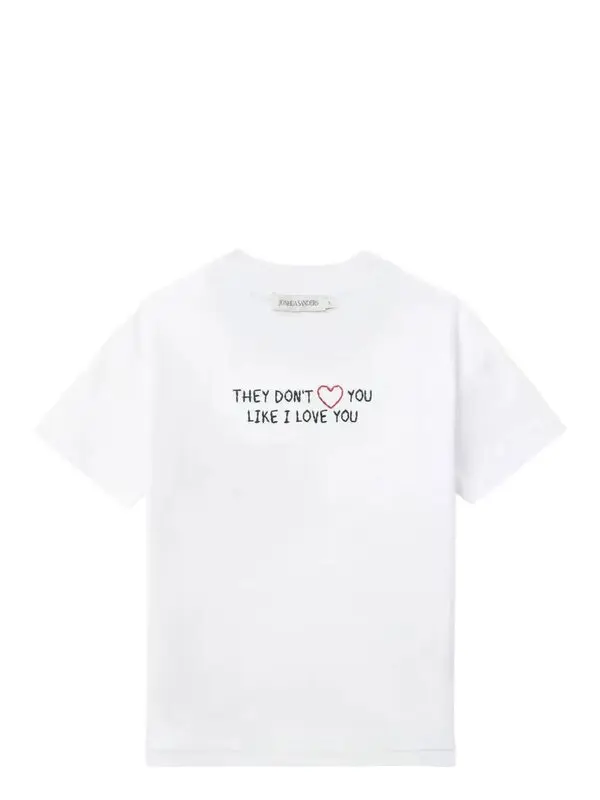 Joshua Sanders Text-print T-shirt - White