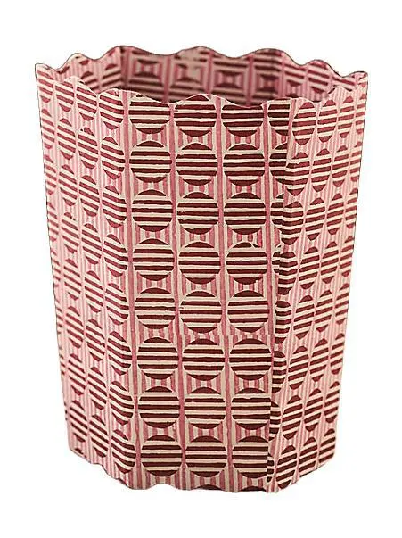 INNER CHILD Scallop Printed Waste Bin - Fuschia