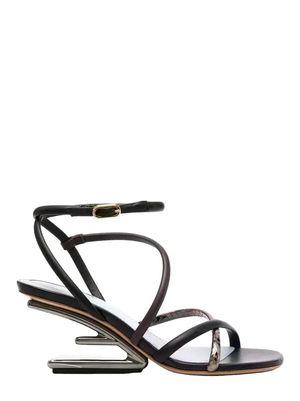Fendi First 85mm Strappy Sandals - Black