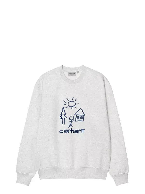 Carhartt Work In Progress Graphic-print Sweatshirt - Grey