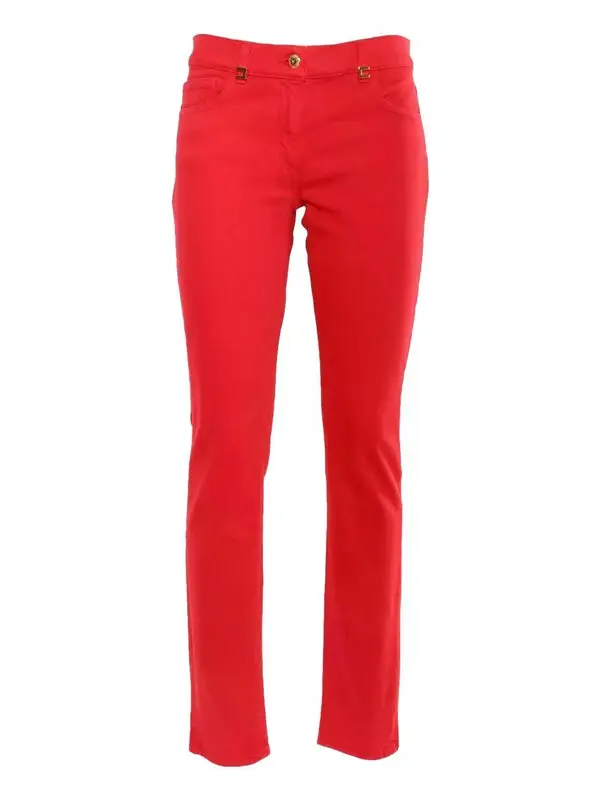 Elisabetta Franchi Clasped Straight-leg Jeans - Red