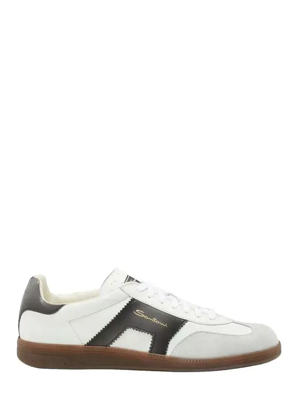 Santoni Leather Sneakers - White
