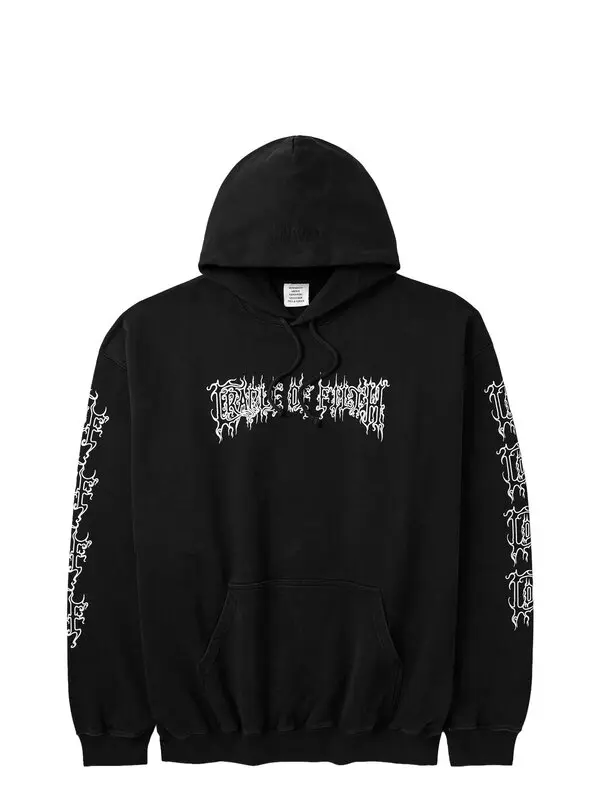 Vetements Cradle Of Filth Oversized Printed Hoodie - Black