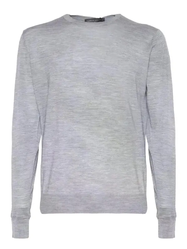 FILIPPO DE LAURENTIIS Long-sleeve Crew Neck Sweater - Grey