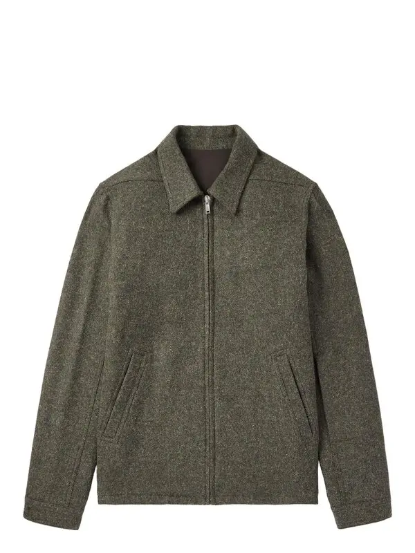 Rick Owens Brad Wool Jacket - Green