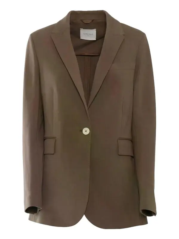 CIRCOLO 1901 Single-button Blazer - Brown