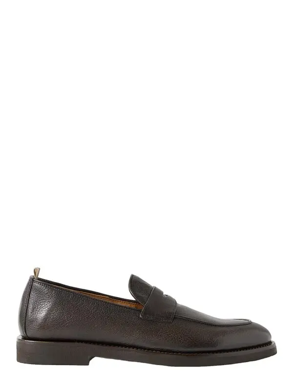 Officine Creative Opera Flexi 101 Deerskin Penny Loafers - Brown