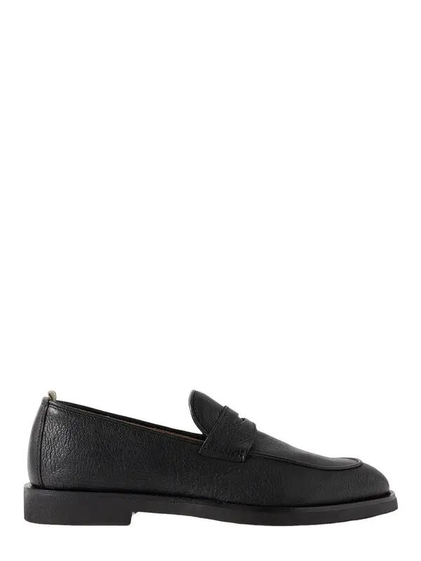 Officine Creative Opera Flexi 101 Deerskin Penny Loafers - Black
