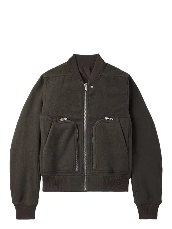 Rick Owens Bauhaus Virgin Wool-felt Jacket - Green