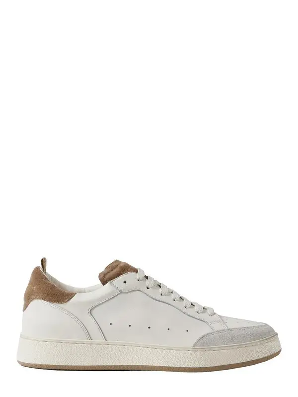 Officine Creative The Answer 001 Leather Sneakers - White