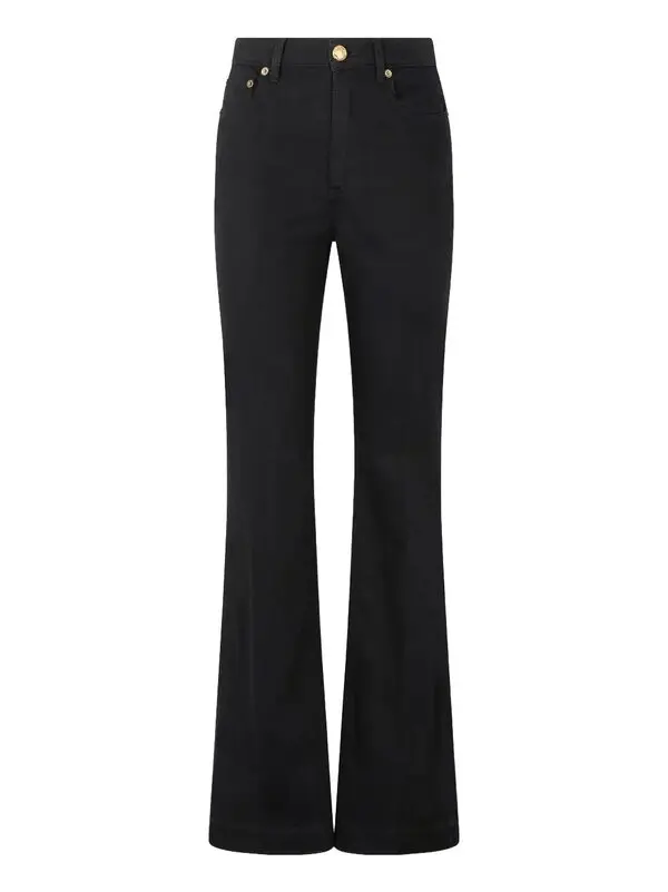 Roberto Cavalli Monogram Snake Jeans - Black