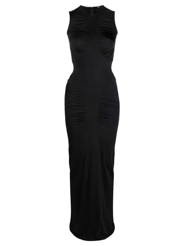 NOIRE SWIMWEAR Ruched Maxi Dress - Black
