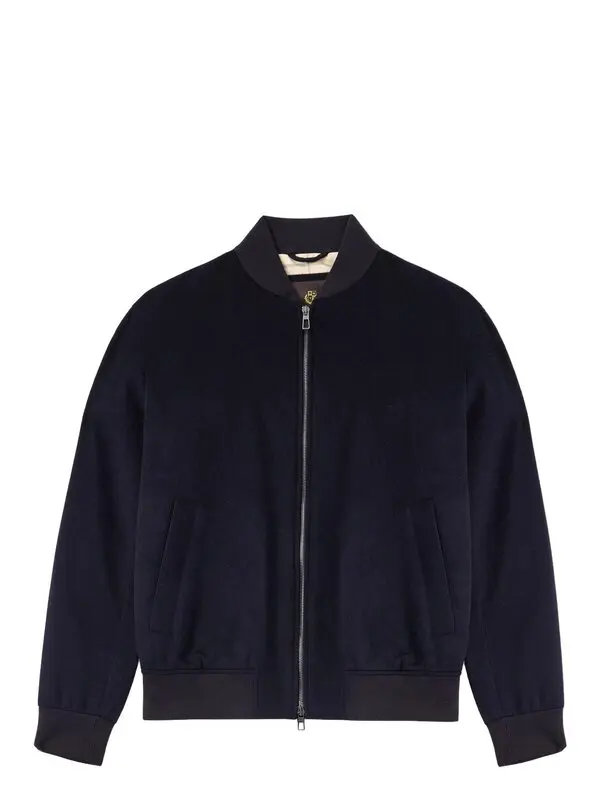 Loro Piana Ivy Storm System® Cashmere-felt Bomber Jacket - Blue