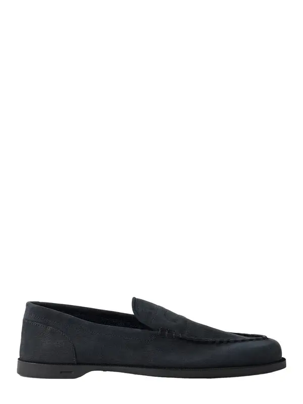 John Lobb Pace Suede Loafers - Blue