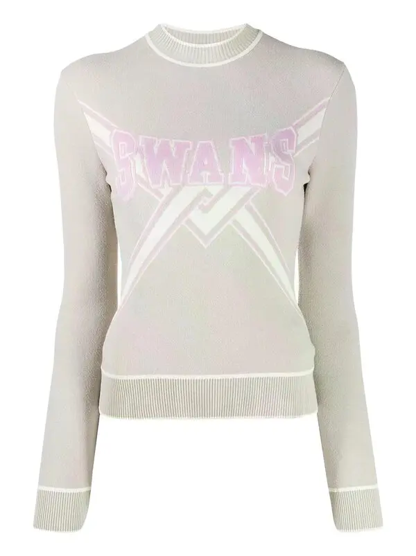 Off-White Swans Knitted Sweater - Neutrals