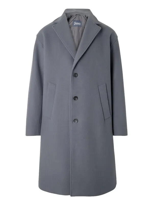Herno Wool-blend Overcoat - Gray