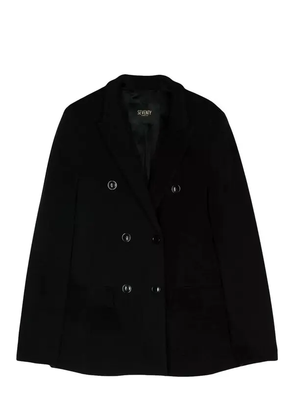 Seventy Double-breasted Blazer - Black