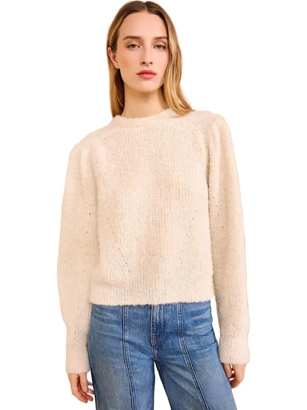 Ulla Johnson Romily Alpaca Knit Pullover Sweater - Cowrie