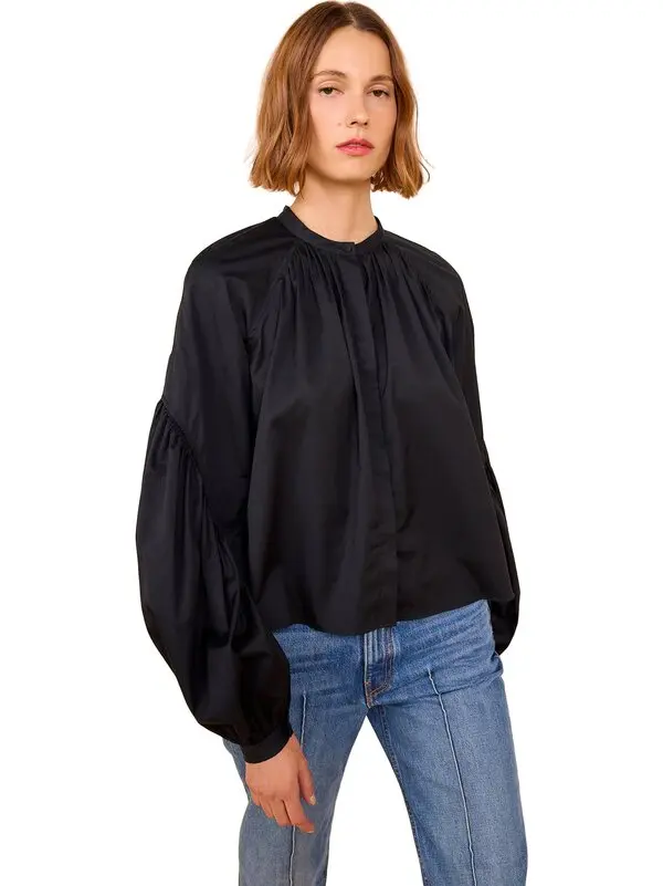 Ulla Johnson Rowena Long Sleeve Blouse - Noir