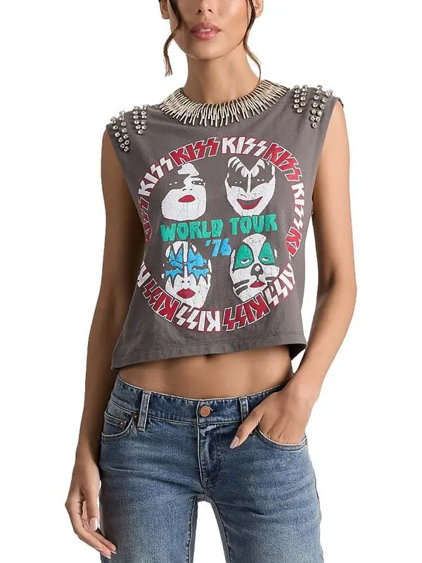 Alice + Olivia Micha Muscle Tee - Kiss World Tour