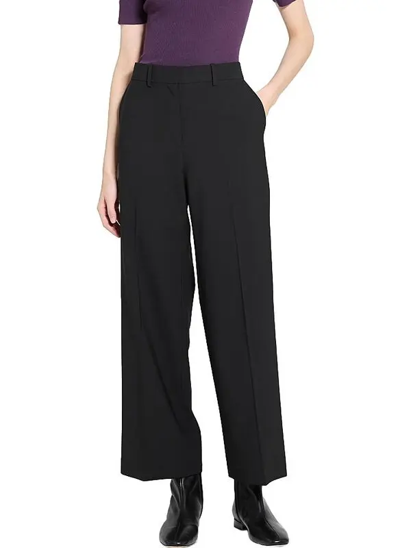 Theory Wide Leg Pants - Black