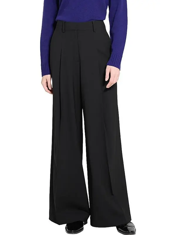 Theory Wide Leg Pants - Black