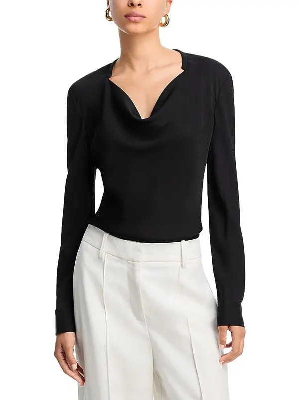 Theory Silk Top - Black