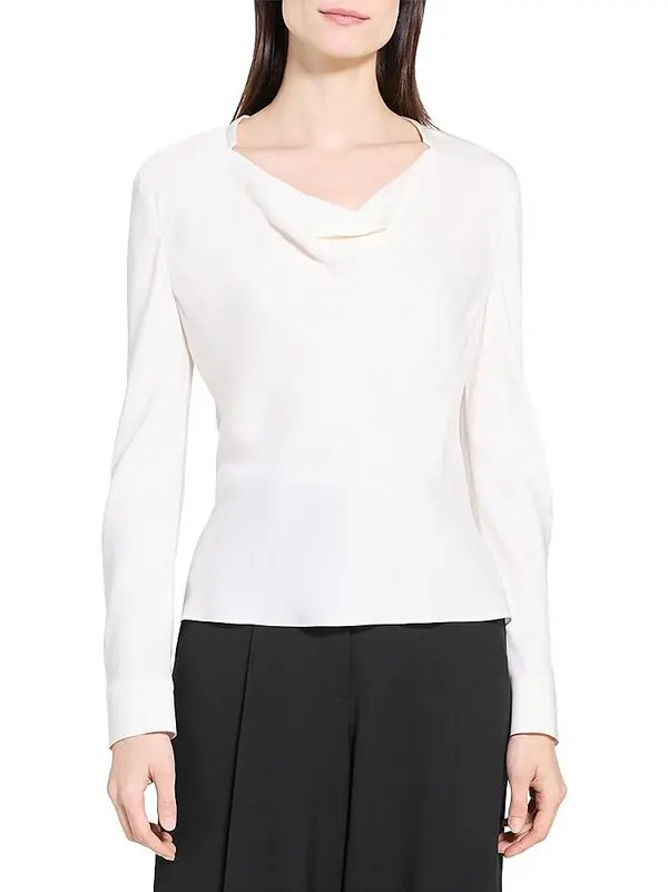 Theory Silk Top - Ivory