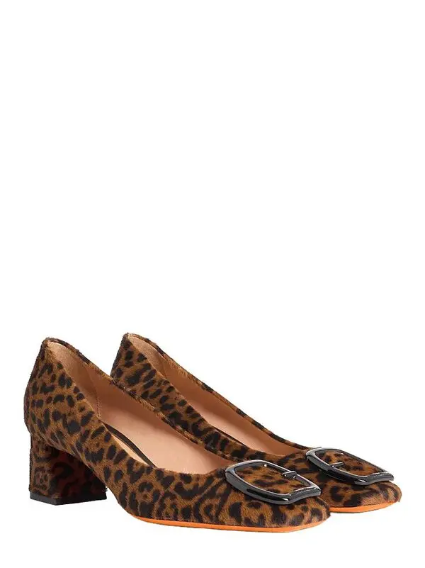 Santoni Mid-heel Pump - Animal-print Cavallino