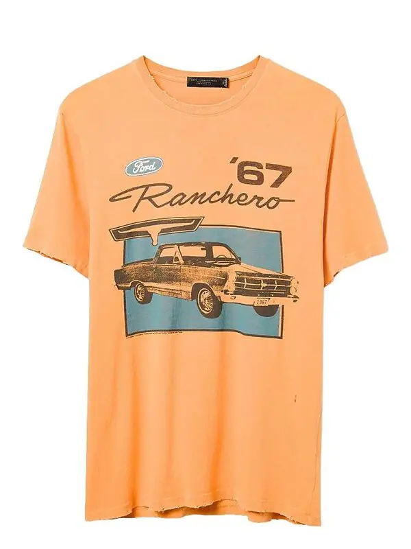 Junk Food Clothing Ford Ranchero '67 Vintage-like Tee - Copper Tan