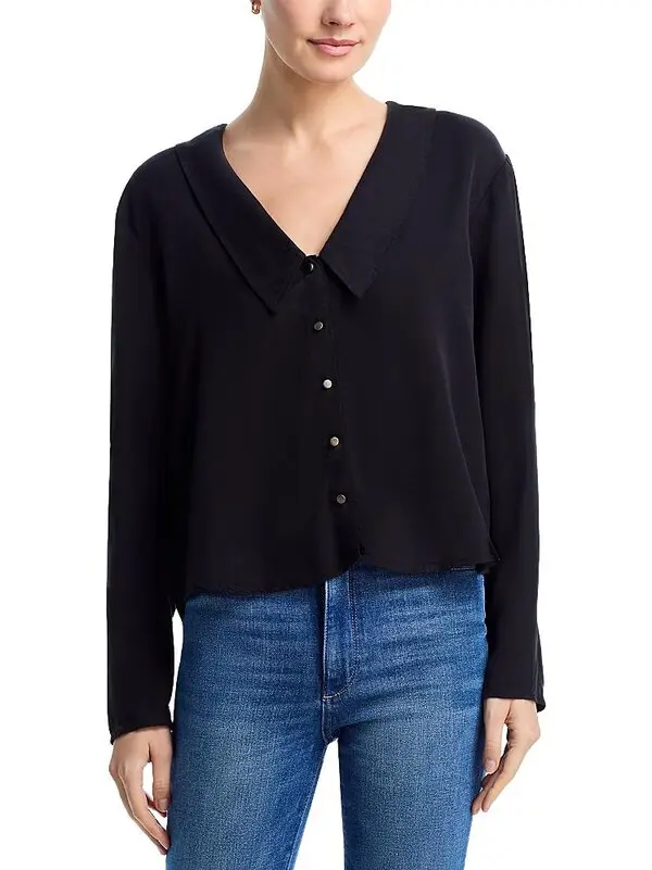Bella Dahl Puritan Collar Shirt - Black