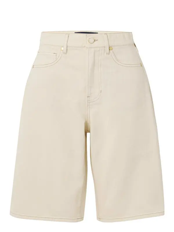 Veronica Beard Charlotte Denim Shorts - Neutrals