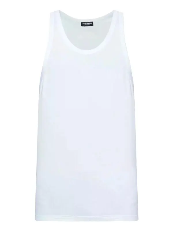 Dsquared2 Cotton Tank Top - White