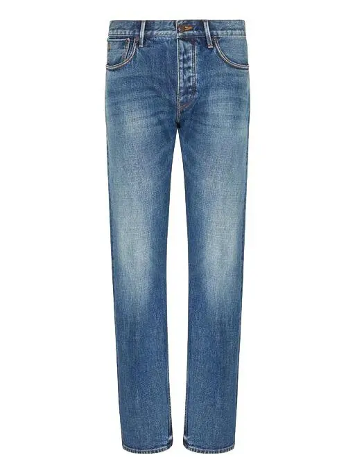 Emporio Armani J41 Straight-fit Vintage Jeans Denim Lab - Blue