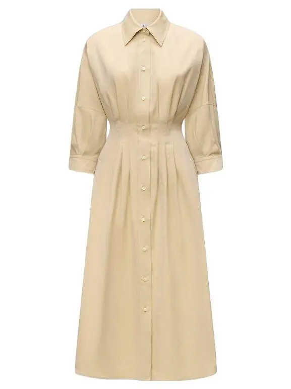 CALLAS MILANO Anais Shirt Dress - Natural